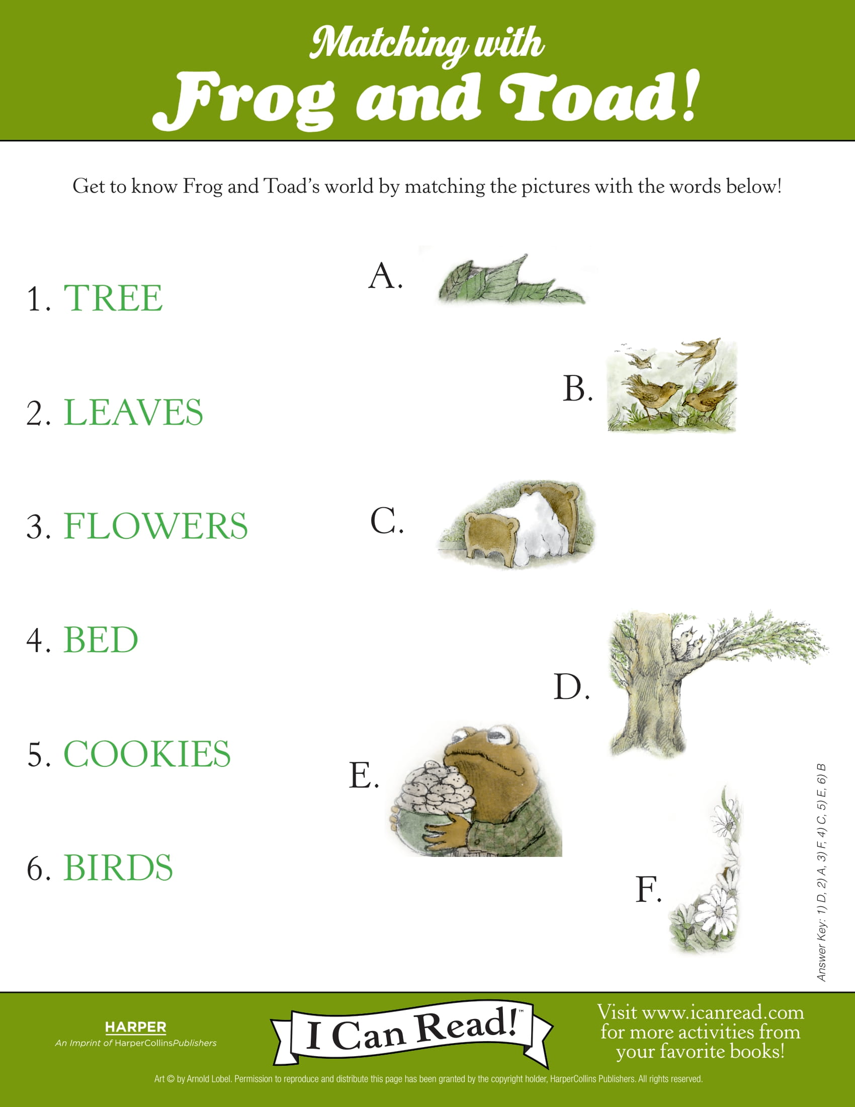 Matching with Frog and Toad