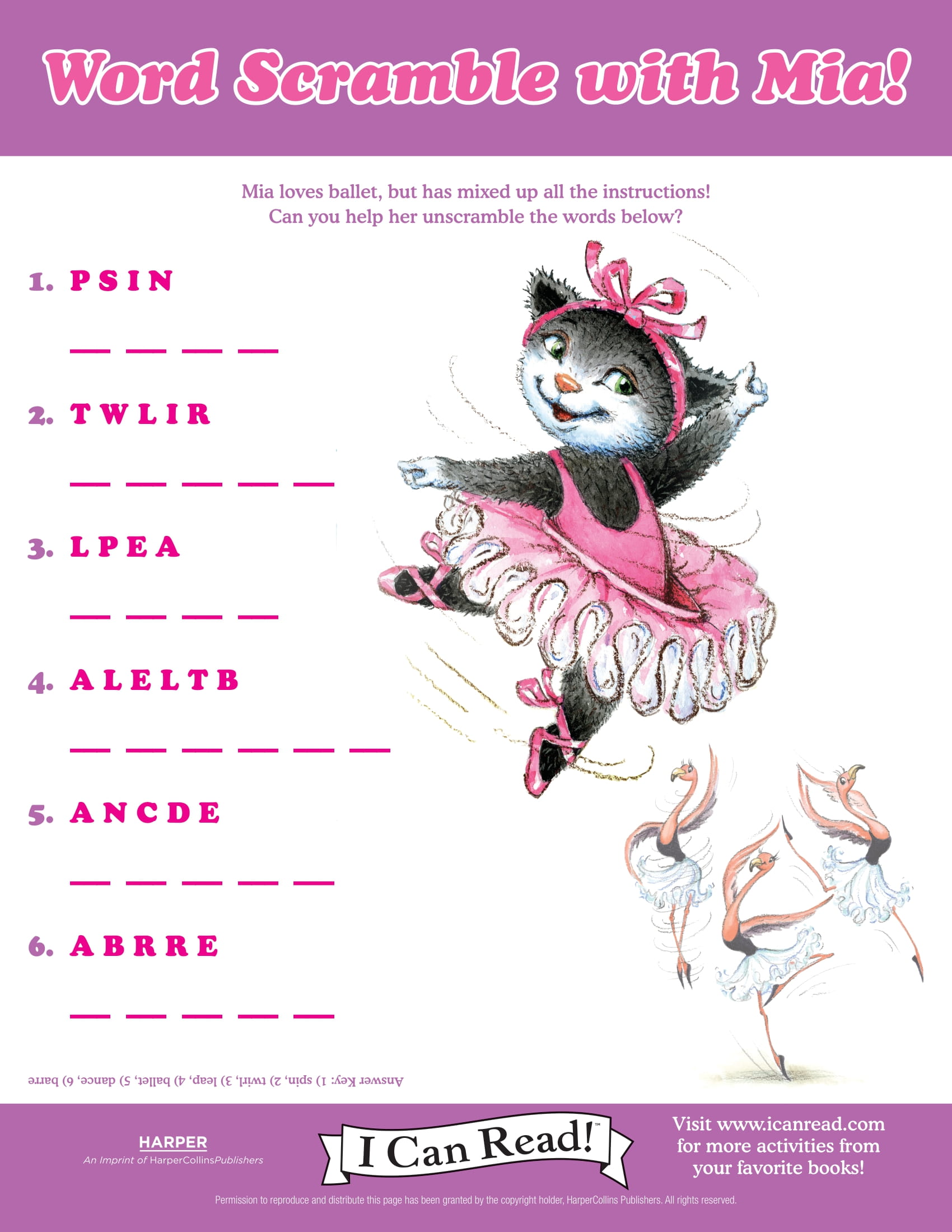 Word Scramble with Mia