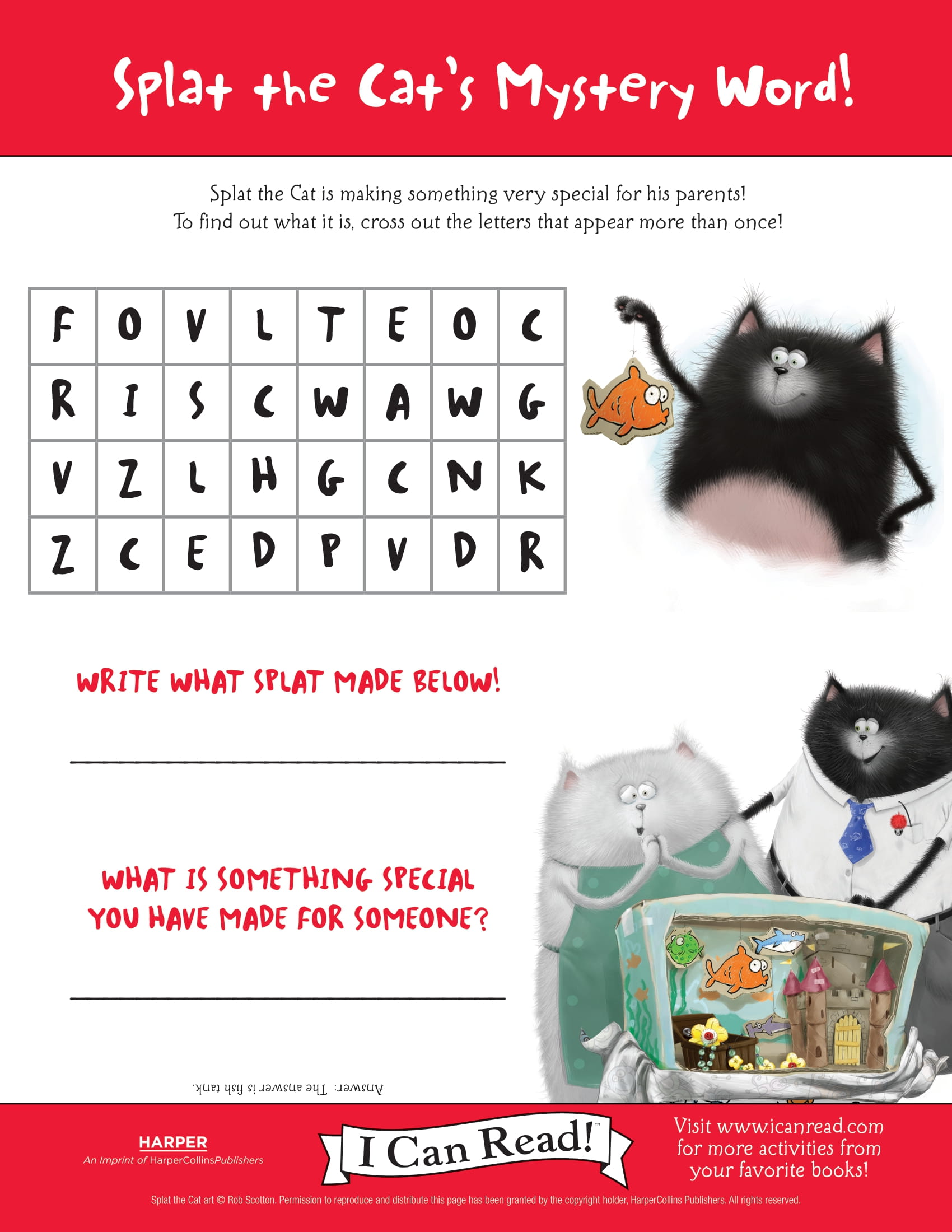 Splat the Cat’s Mystery Word