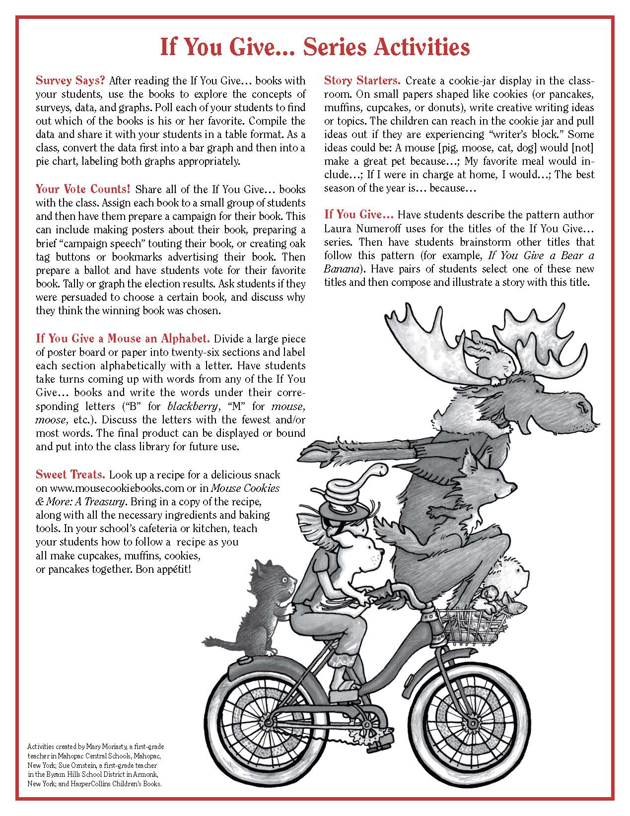 If You Give Series Teaching Guide